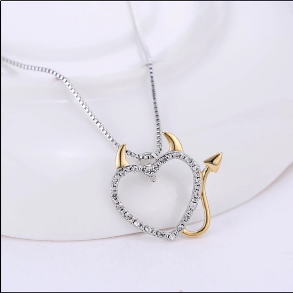 Jewelry | Devil Heart Necklace | Poshmark